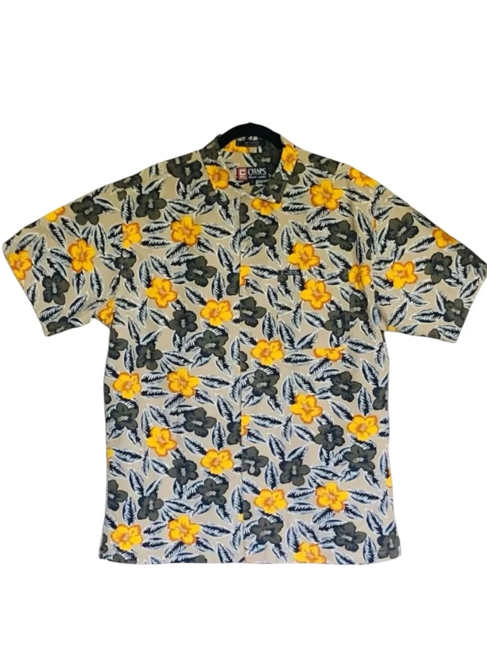 Chaps | Shirts | Chaps Ralph Lauren Floral Hawaiian Shirt Sz L Vacation ...